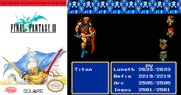 Final Fantasy 3 - Nintendo NES - Insert Coin